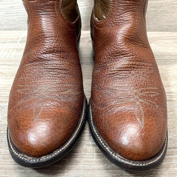 Tony Lama | Shoes | Vtg 97s Tony Lama Black Label Mens Bullhide Leather ...